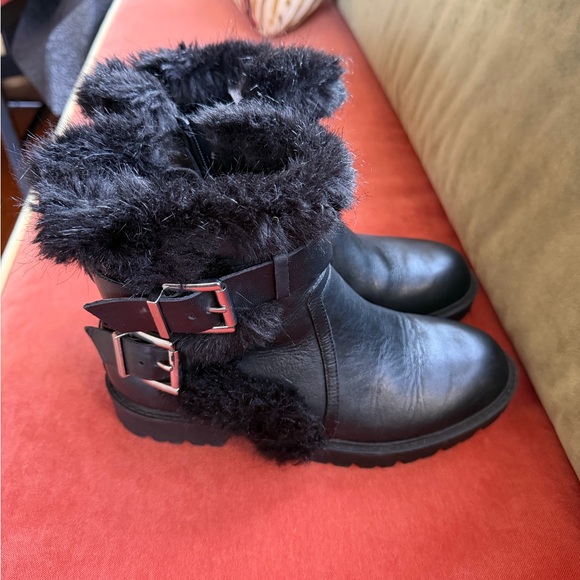 Charles David | Shoes | Charles David Black Furtrimmed Winter Boots ...